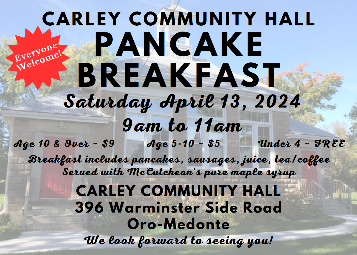 Pancake Breakfast 2024 | Carley Community Hall