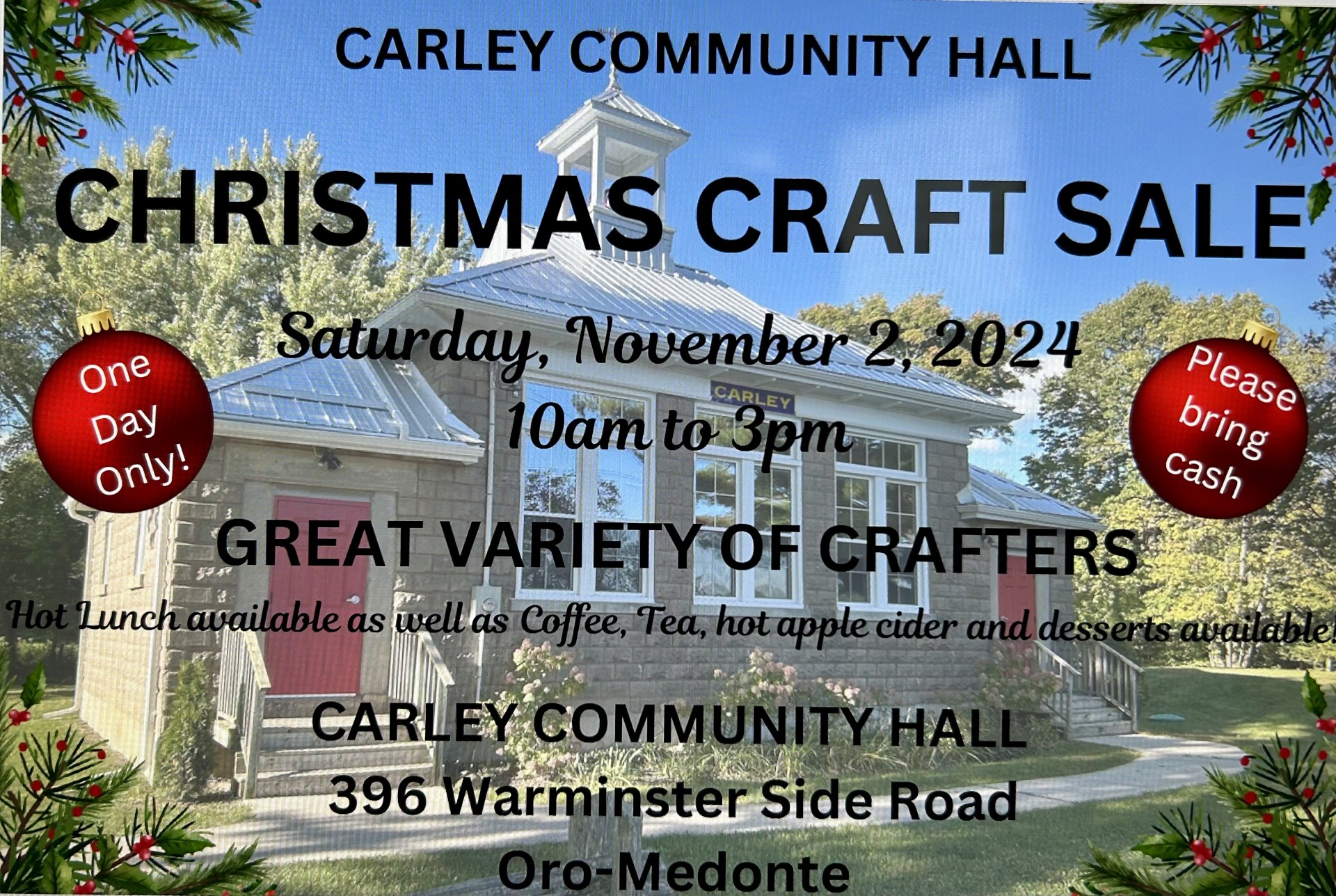 Christmas Craft Sale 2024 | Carley Community Hall